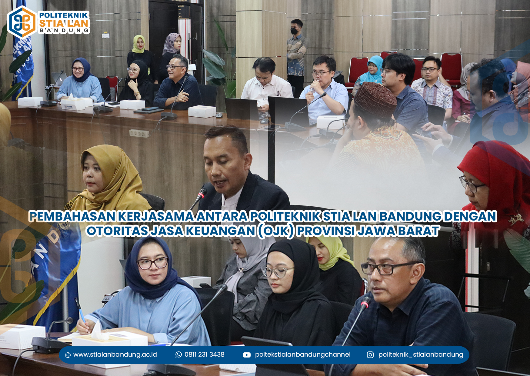 Pembahasan rencana kerjasama antara Politeknik STIA LAN Bandung dengan ...